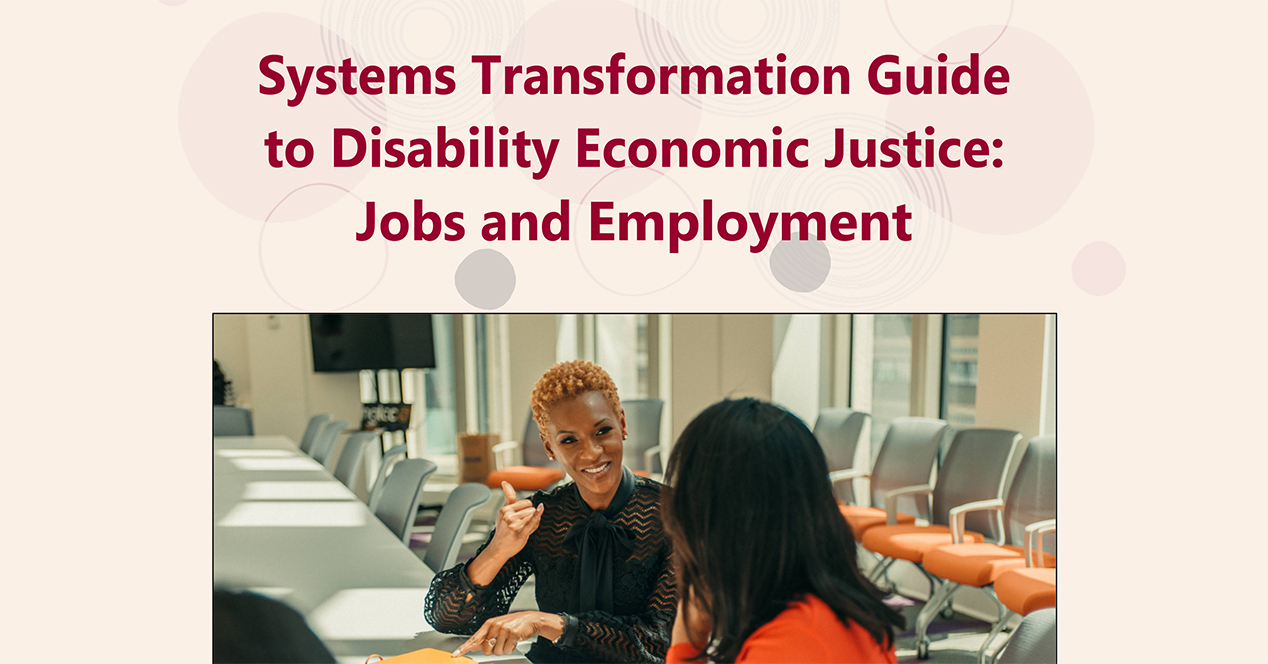 Disability Economic Justice Systems Transformation Guide - National ...